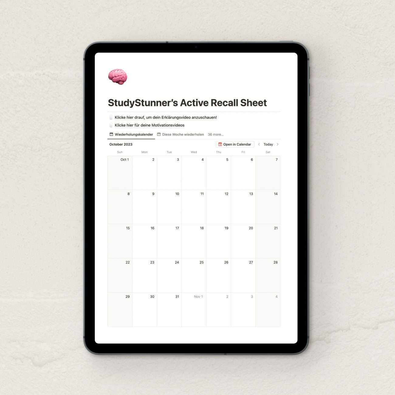 Active Recall Sheet 2. Staatsexamen - StudyStunner | Academy