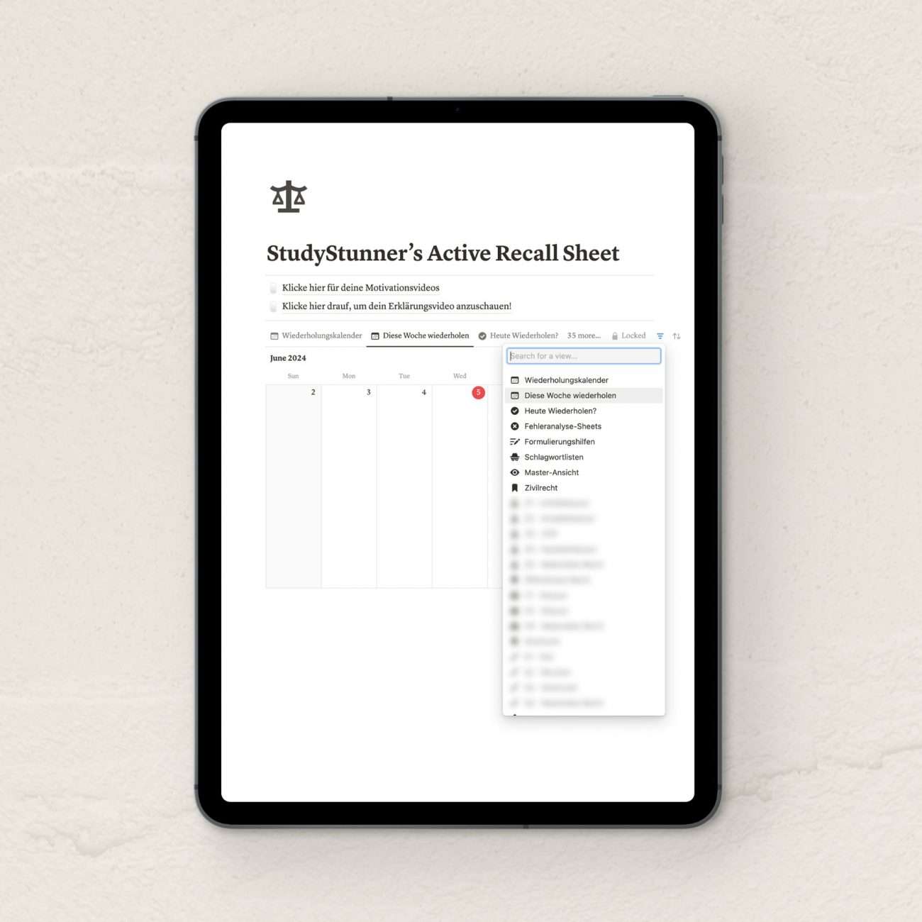 Active Recall Sheet 2. Staatsexamen - StudyStunner | Academy